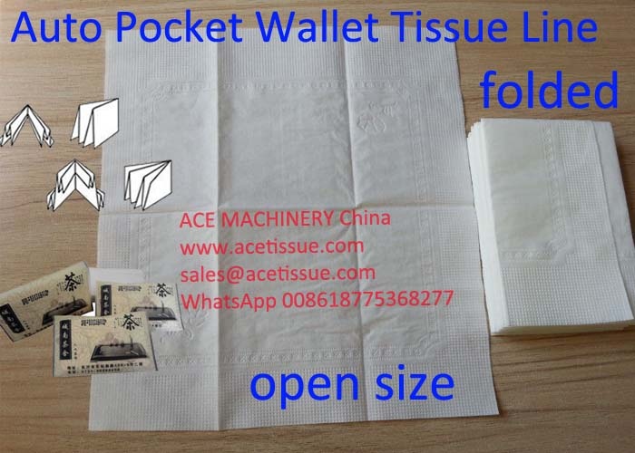 Full Automatic Wallet Tissue Machine with Auto Transfer to Packing
